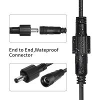 China Waterproof DC Power Extension Cable IP67 Rated 5.5x2.1mm 5.5x2.5mm 3.5x1.35mm for LED Lights for sale