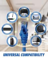 China Cat5 Cat5e Cat6 Cat7 Ethernet Network Cable 1m to 100m STP UTP RJ45 Patch Cord for Data Transfer for sale