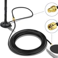 China RG174 Coaxial RP SMA Male to Female Antenna Extension Cable 50 Ohm 0.6dB Loss for WiFi Router Security Camera for sale