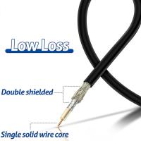 China RG174 Coaxial RP SMA Male to Female Antenna Extension Cable 50 Ohm 0.6dB Loss for WiFi Router Security Camera for sale