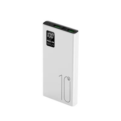 China Ultra Slim 10000mAh Power Bank with 22.5W PD QC3.0 Fast Charging and LED Display for iPhone 15 for sale
