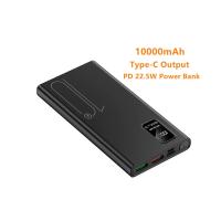 China Ultra Slim 10000mAh Power Bank with 22.5W PD QC3.0 Fast Charging and LED Display for iPhone 15 for sale