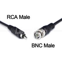 China BNC Male to RCA Male AV Extension Cable for CCTV Camera - 1m to 20m Length Options with OEM Service for sale