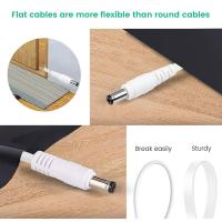 China 12V DC Power Extension Cable 1m-20m with 5.5x2.1mm Barrel Jack for CCTV Camera and LED Lighting for sale