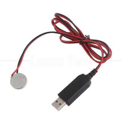 China USB 5V to 3V Battery Eliminator Cable for CR2032 Replacement - 1M Length with 3V/1A Output for sale