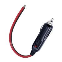 China 12V 24V 15A Fuse Car Cigarette Lighter Male Plug with Tinned Wire - 0.3m to 2m Length Options for sale