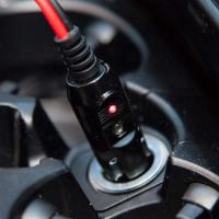 China 12V 24V 15A Fuse Car Cigarette Lighter Male Plug with Tinned Wire - 0.3m to 2m Length Options for sale