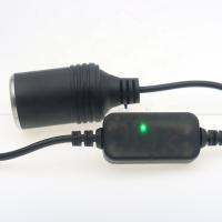 China 5V to 12V Car Cigarette Lighter Converter Cable with USB A Male Input, 10W Power, 0.3m-3.2m Length Options for sale