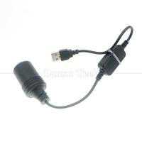 China 5V to 12V Car Cigarette Lighter Converter Cable with USB A Male Input, 10W Power, 0.3m-3.2m Length Options for sale