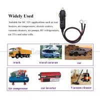 China 15A High Current DC Power Cable with Car Cigarette Plug to O-Type Terminal - 0.3M to 3M Length Options for sale