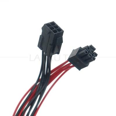 China Custom 4 6 8 Pin Molex Micro Fit 3.0 Connector Cable 0.1m Male to Female Harness for sale