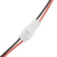 China JST XH 2.54mm Pitch 2-Pin Connector Cable with Male and Female Ends for Battery Applications for sale