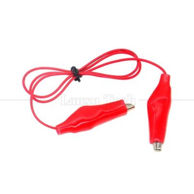 China 18AWG Alligator Clip Battery Test Cable 20cm to 10M Length Red Black Electrical Connectors for sale