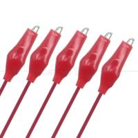China 18AWG Alligator Clip Battery Test Cable 20cm to 10M Length Red Black Electrical Connectors for sale