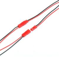 China 22AWG JST SYP 2 Pin Male to Female Connector Cable 100mm for LED Strips and RC Toys for sale