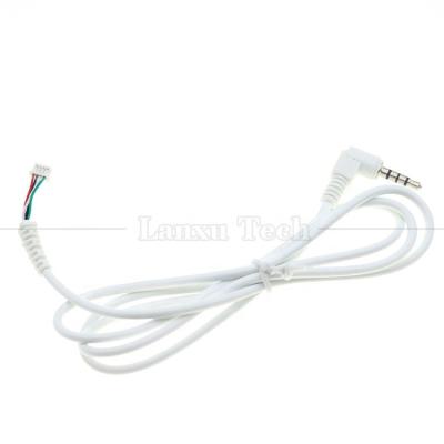 China Custom 90 Degree 3.5mm TRRS to JST MX 1.25mm Cable - 28AWG 4C Wire for Medical Devices for sale