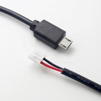 China Custom Micro B 5P to JST XH 2.54mm Pitch Connector Cable - 10cm to 2m Length Options with 28AWG Wire for sale