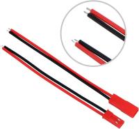 China 22AWG JST SYP RCY 2-Pin Connector Cable Harness with 10cm Length for LED Strips and Battery Connections for sale