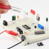 China 12V Double-Ended Alligator Clip Test Leads Cable - 1 Meter Length with 4 Clips for Electrical Testing for sale