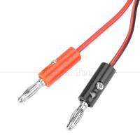 China 1M Alligator Clip to Banana Plug Test Lead Cable - Red & Black Color Coded for Multimeters and Circuit Testing for sale