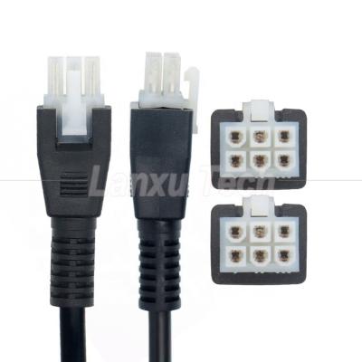 China Overmolded Male to Male 6 Pin Molex Mini-Fit 4.2mm Pitch Connector Assembly Cable 22AWG for sale