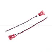 China Custom JST PH 2.0mm 2 Pin Connector to 6.3mm Spade Terminal Cable 22AWG for sale