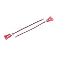 China Custom JST PH 2.0mm 2 Pin Connector to 6.3mm Spade Terminal Cable 22AWG for sale
