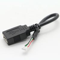 China USB A Female to JST PH/XH 2-5 Pin Cable Assembly with 1.0-2.0mm Pitch and 0.2-2m Length Options for sale