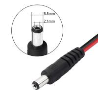 China 12V 2.1x5.5mm DC Male Jack to Alligator Clip Power Cable for CCTV Security Camera 0.54m for sale