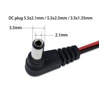 China Custom OEM DC Barrel Jack to JST XH 2 Pin 2.54 Pitch Power Cable 26AWG 0.3m for sale