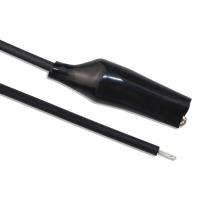 China Black Red Single Alligator Clip Test Power Cable 0.3m 1m 2m OEM for sale