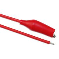 China Black Red Single Alligator Clip Test Power Cable 0.3m 1m 2m OEM for sale