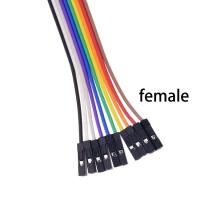 China 10 Pin Alligator Clip to Female Dupont Breadboard Test Lead Jumper Wires 0.2m for Raspberry Pi for sale