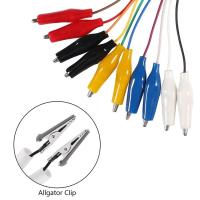 China 10 Pin Alligator Clip to Female Dupont Breadboard Test Lead Jumper Wires 0.2m for Raspberry Pi for sale