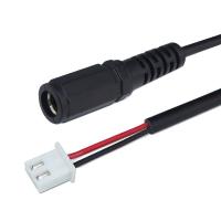 China Custom DC Barrel Jack 5.5x2.1mm to JST PH2.0 2Pin Power Cable 26AWG 0.2m for sale
