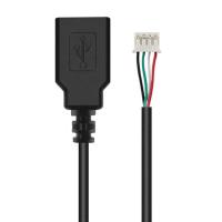 China Custom USB 2.0 A Female to JST PH 2.0 Cable Assembly with 18-26AWG Wire Gauge and 0.2-1m Length Options for sale