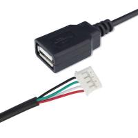 China Custom USB 2.0 A Female to JST PH 2.0 Cable Assembly with 18-26AWG Wire Gauge and 0.2-1m Length Options for sale