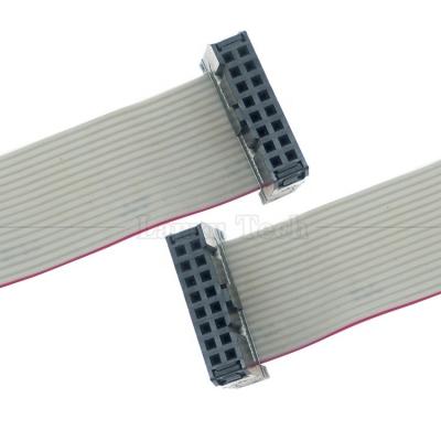 China Female to Female 16 Pin 1.27mm Pitch IDC Ribbon Cable 28AWG 10cm for Raspberry Pi GPIO for sale