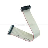China Female to Female 16 Pin 1.27mm Pitch IDC Ribbon Cable 28AWG 10cm for Raspberry Pi GPIO for sale