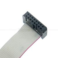 China Female to Female 16 Pin 1.27mm Pitch IDC Ribbon Cable 28AWG 10cm for Raspberry Pi GPIO for sale