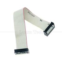 China Female to Female 16 Pin 1.27mm Pitch IDC Ribbon Cable 28AWG 10cm for Raspberry Pi GPIO for sale