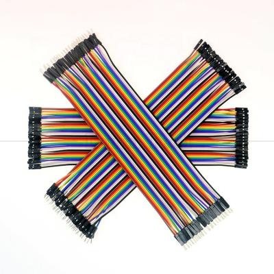China 40 Pin Dupont Jumper Wires 10cm 20cm 30cm Male to Female Male to Male for Arduino Raspberry Pi Breadboard for sale