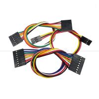 China 2.54mm Dupont Female to Female Ribbon Jumper Wire 2p-10p 20cm 30cm 50cm for sale