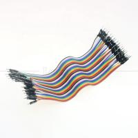 China 40 Pin Male to Male 2.54mm Dupont Jumper Wire 20cm for Raspberry Pi GPIO Breadboard for sale