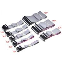 China IDC 2.54mm Connector Flat Ribbon Cable 8-60 Pin 1.27mm Pitch Grey for PCB Board for sale