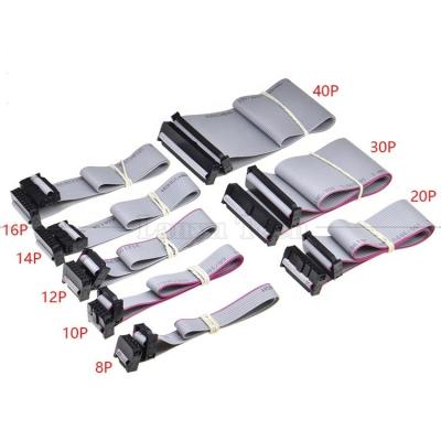China IDC 2.54mm Connector Flat Ribbon Cable 8-60 Pin 1.27mm Pitch Grey for PCB Board for sale