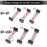 China IDC 2.54mm Connector Flat Ribbon Cable 8-60 Pin 1.27mm Pitch Grey for PCB Board for sale