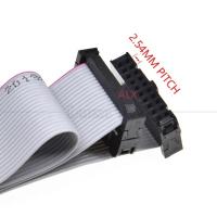 China IDC 2.54mm Connector Flat Ribbon Cable 8-60 Pin 1.27mm Pitch Grey for PCB Board for sale