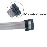China Female to Female 10 Pin 1.27mm Pitch IDC Ribbon Cable 28AWG 10cm for Raspberry Pi GPIO for sale