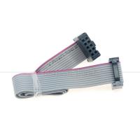 China Female to Female 10 Pin 1.27mm Pitch IDC Ribbon Cable 28AWG 10cm for Raspberry Pi GPIO for sale